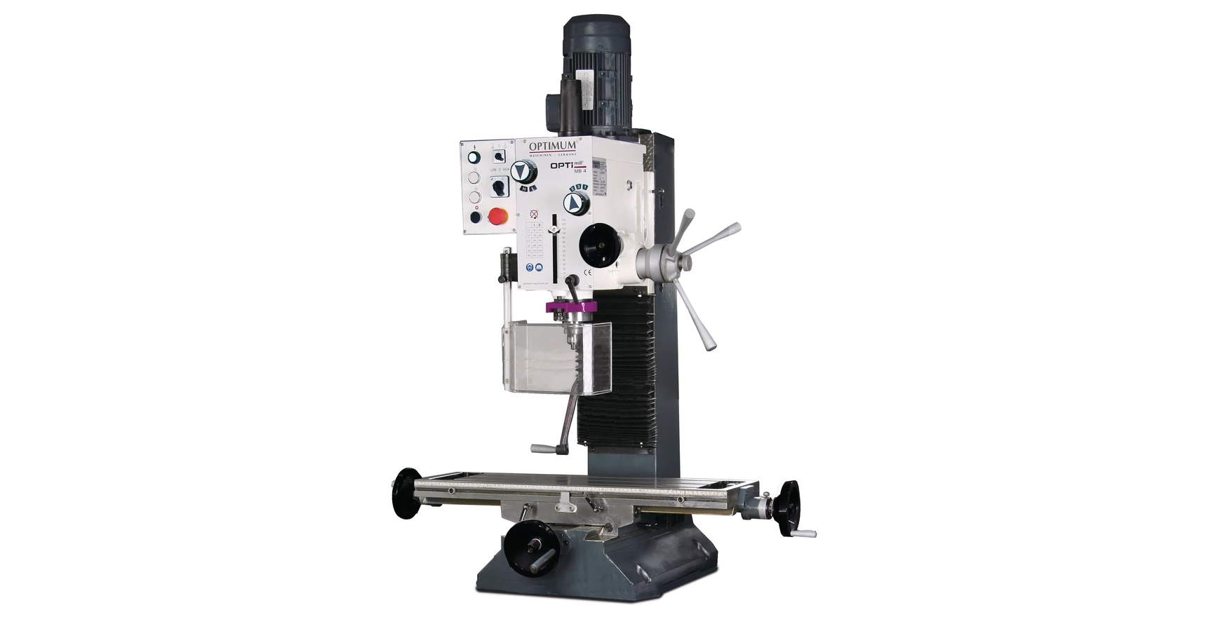 OPTIMUM OPTImill MB4 Fúró-maró gép (1,5kW, MK4, 240x800mm) - Fúró-marógép